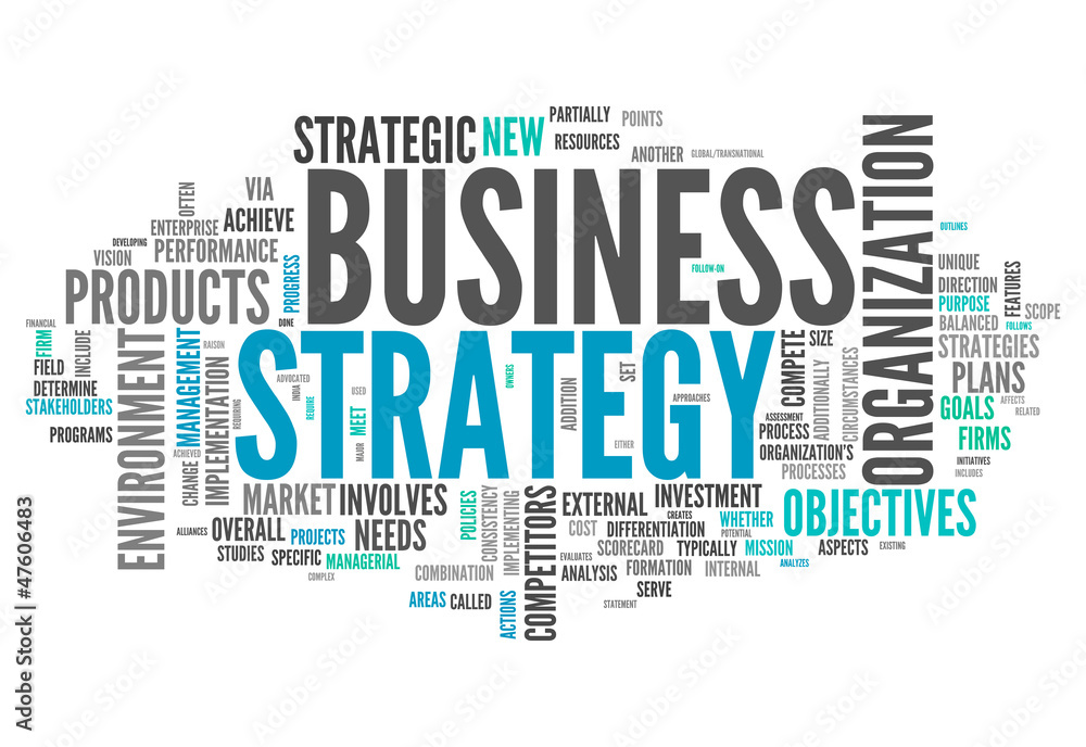 Word Cloud "Business Strategy" Stock Illustration | Adobe Stock