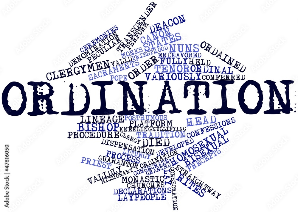 Photo & Art Print Word cloud for Ordination, intheskies