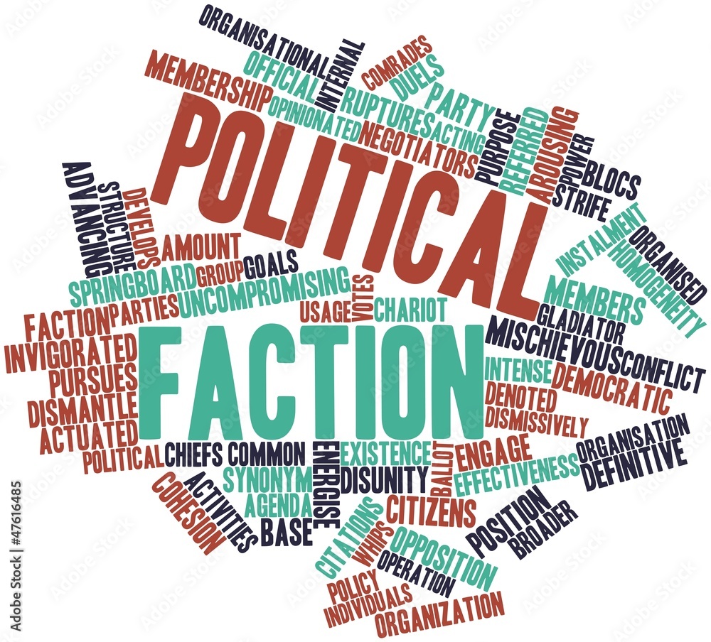 Word cloud for Political faction Stock Illustration | Adobe Stock