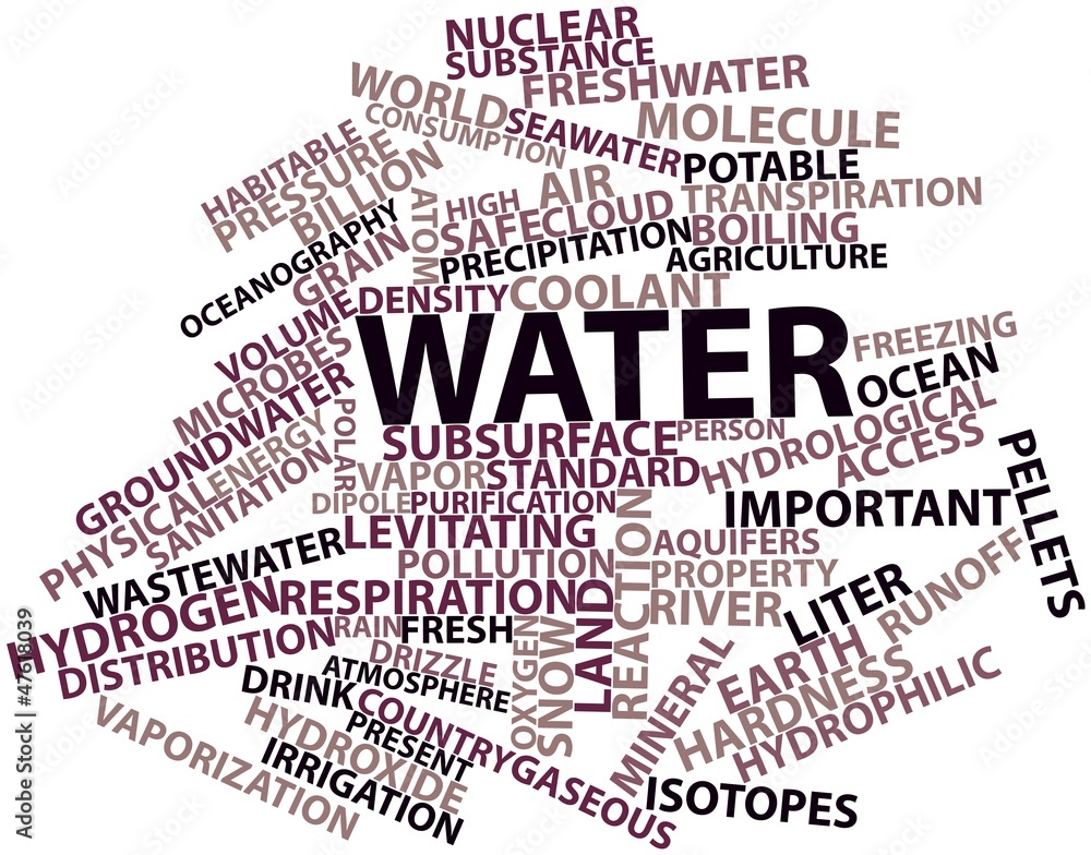 Word cloud for Water Stock Illustration | Adobe Stock