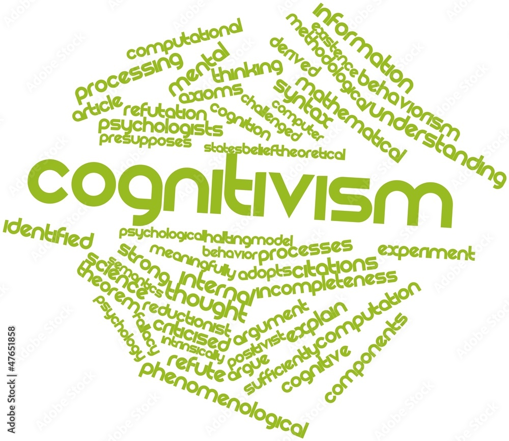 Word cloud for Cognitivism Stock-Illustration | Adobe Stock