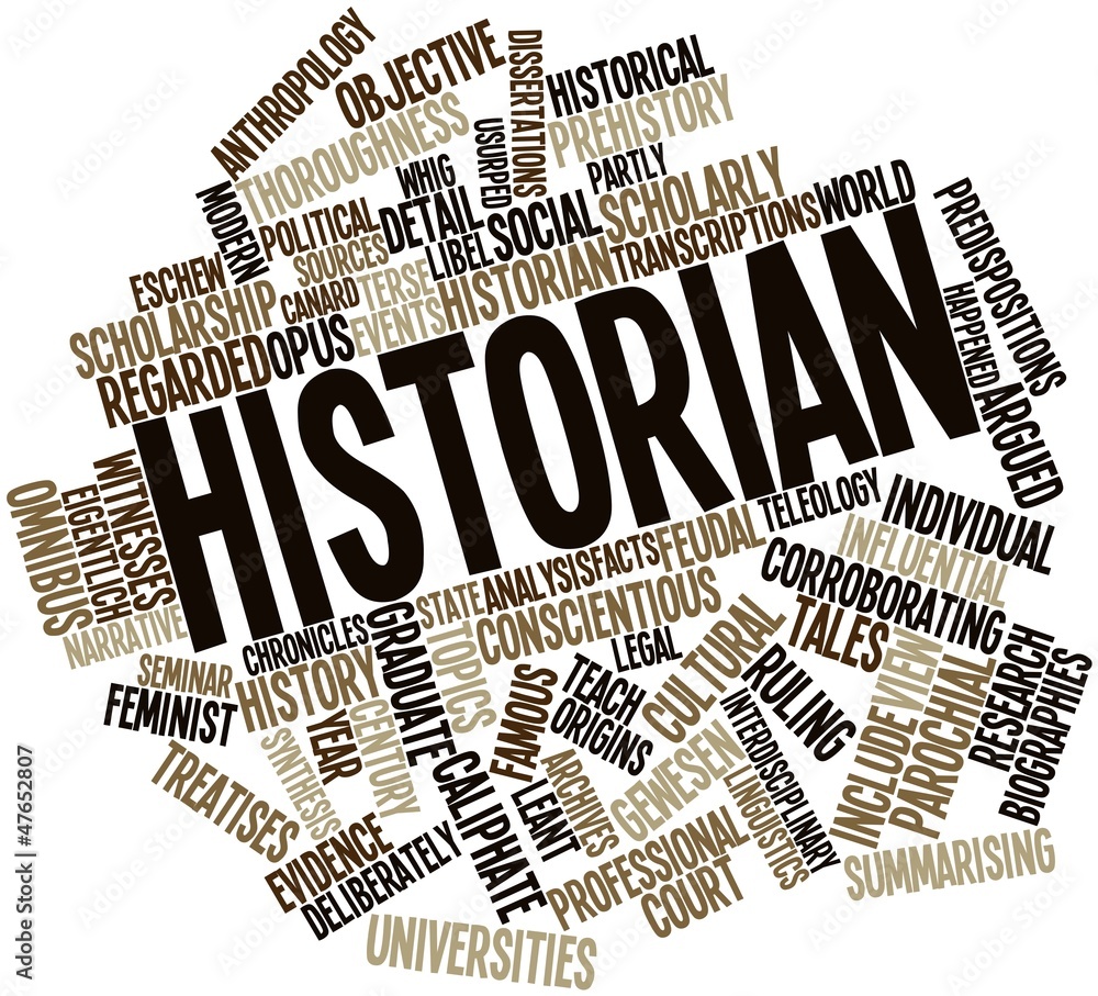 Word cloud for Historian Stock Illustration | Adobe Stock