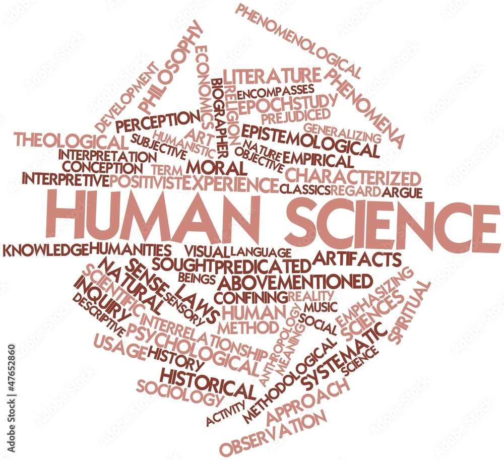 Word cloud for Human science Stock Illustration | Adobe Stock