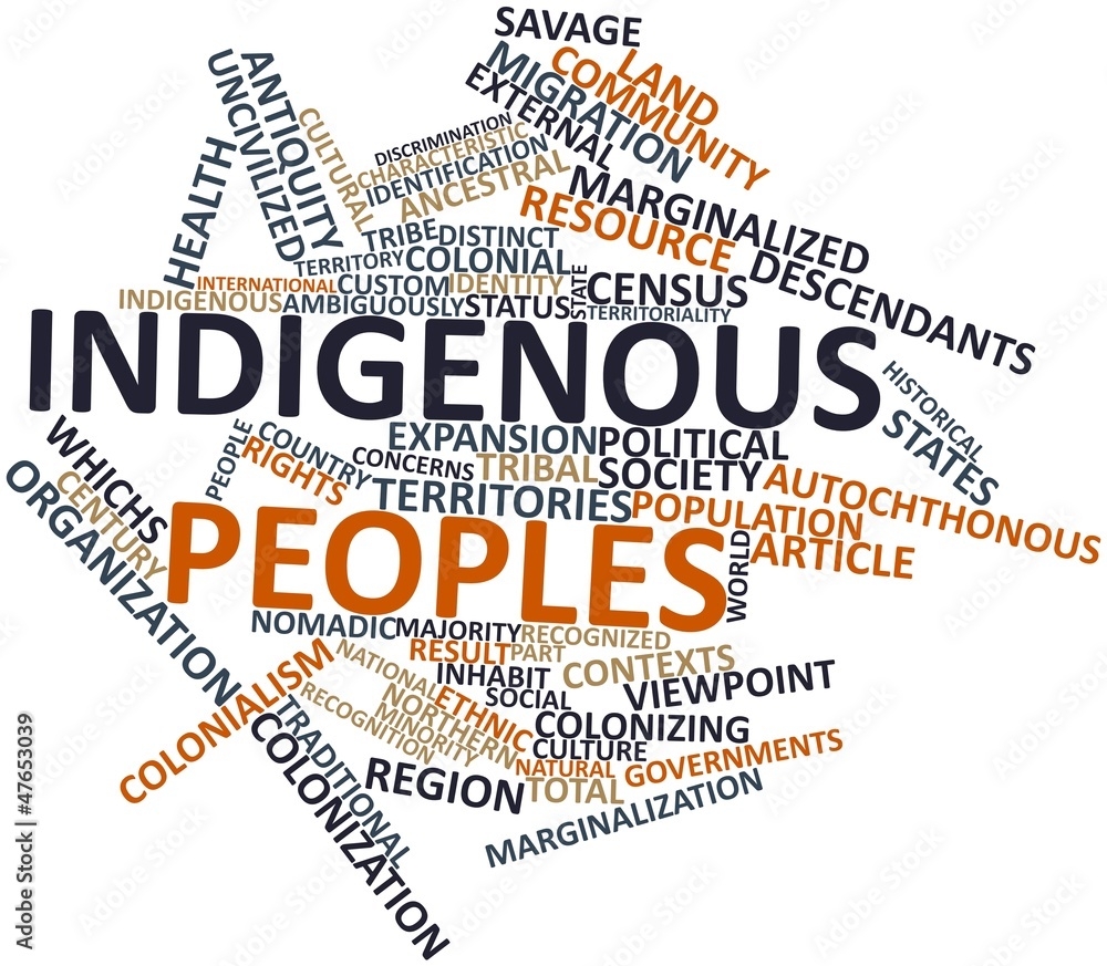 Word cloud for Indigenous peoples Stock Illustration | Adobe Stock