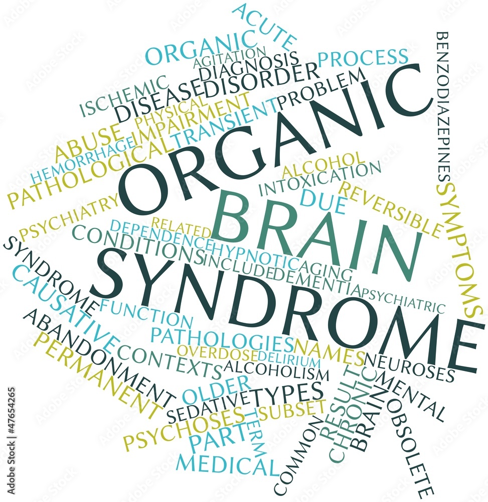 Word cloud for Organic brain syndrome Stock Illustration | Adobe Stock