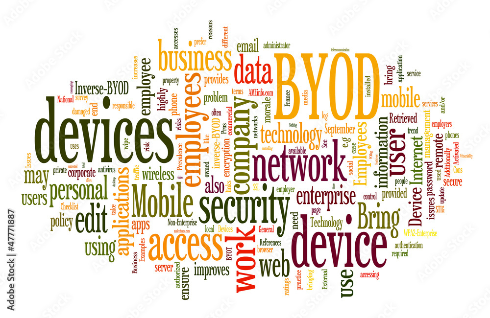 Byod concepts Stock Illustration | Adobe Stock