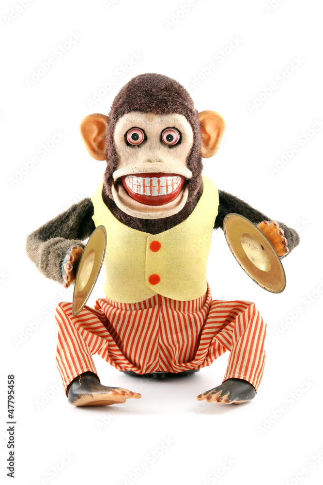 Vintage antique mechanical monkey Stock-Foto | Adobe Stock