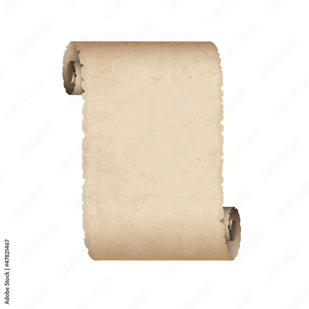 Vector old scroll paper Stock Vector | Adobe Stock