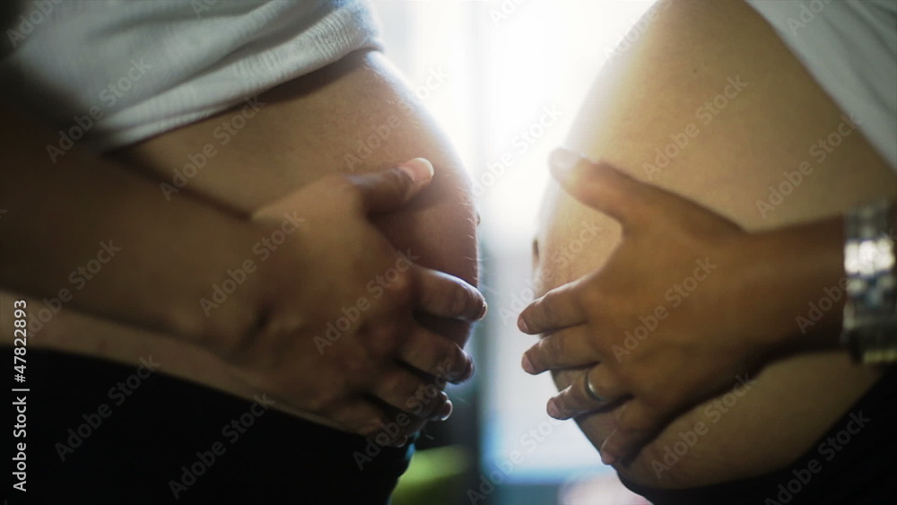 Pregnant women bellies Stock Video | Adobe Stock