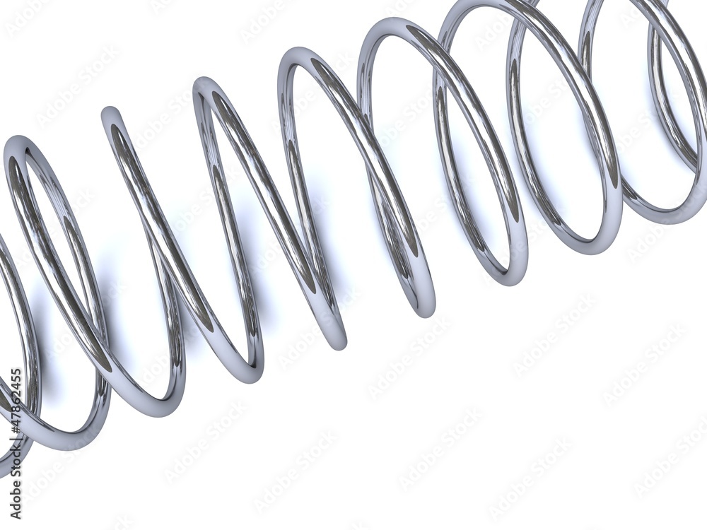 Metallfeder Detail Stock-Illustration | Adobe Stock