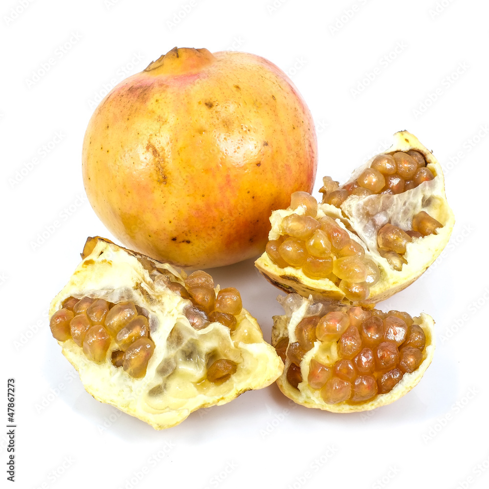 yellow pomegranate Stock Photo | Adobe Stock