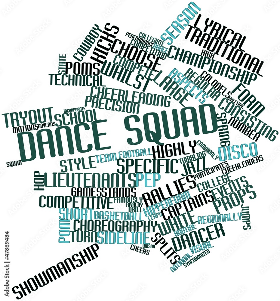 Word cloud for Dance squad Stock Illustration | Adobe Stock