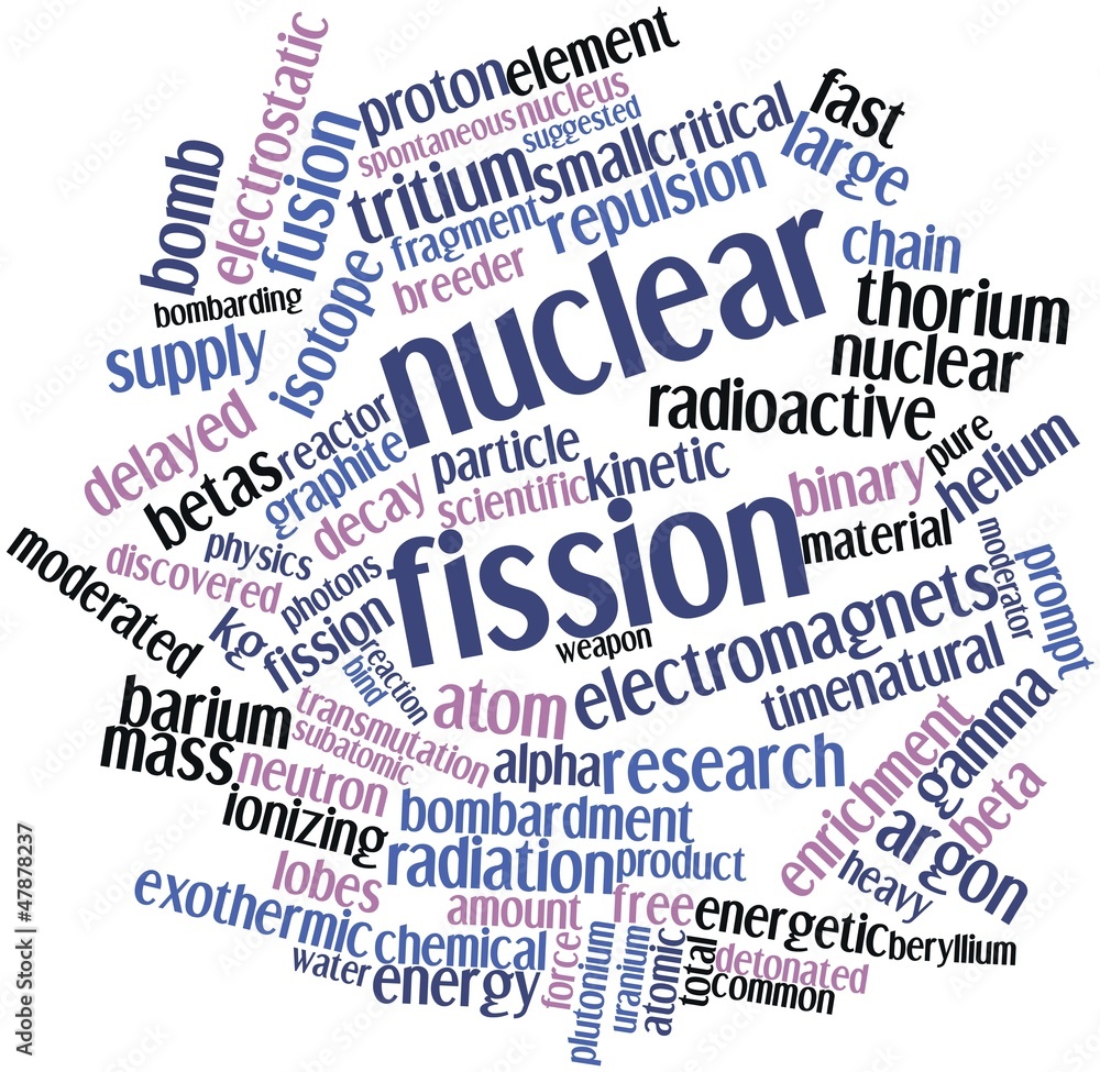 Word cloud for Nuclear fission Stock Illustration | Adobe Stock