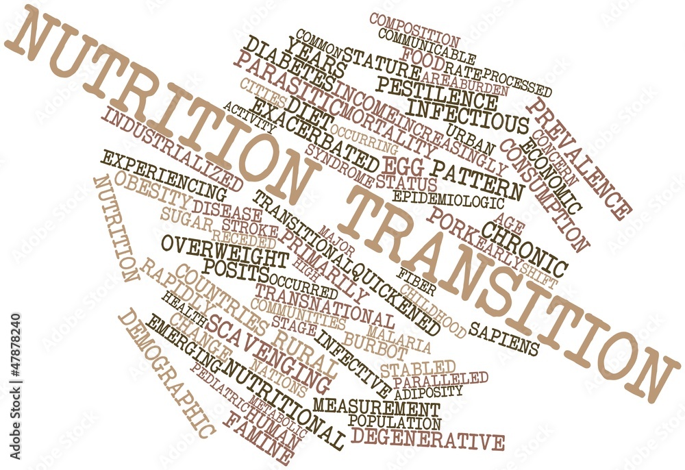 Word cloud for Nutrition transition Stock Illustration | Adobe Stock