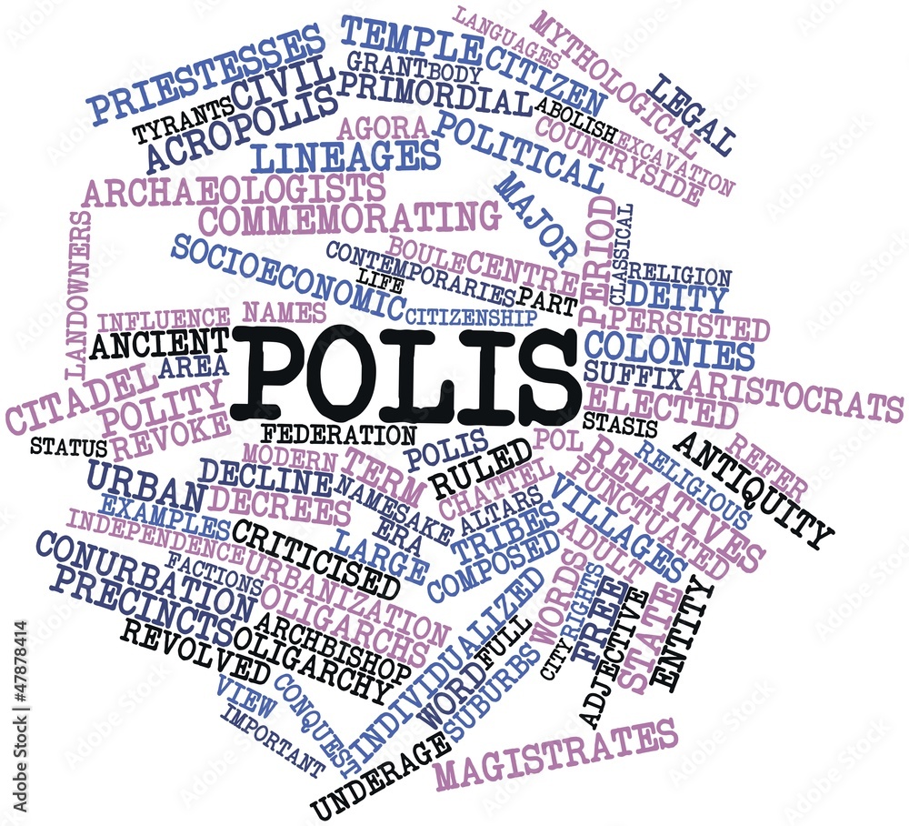 Word cloud for Polis Stock Illustration | Adobe Stock