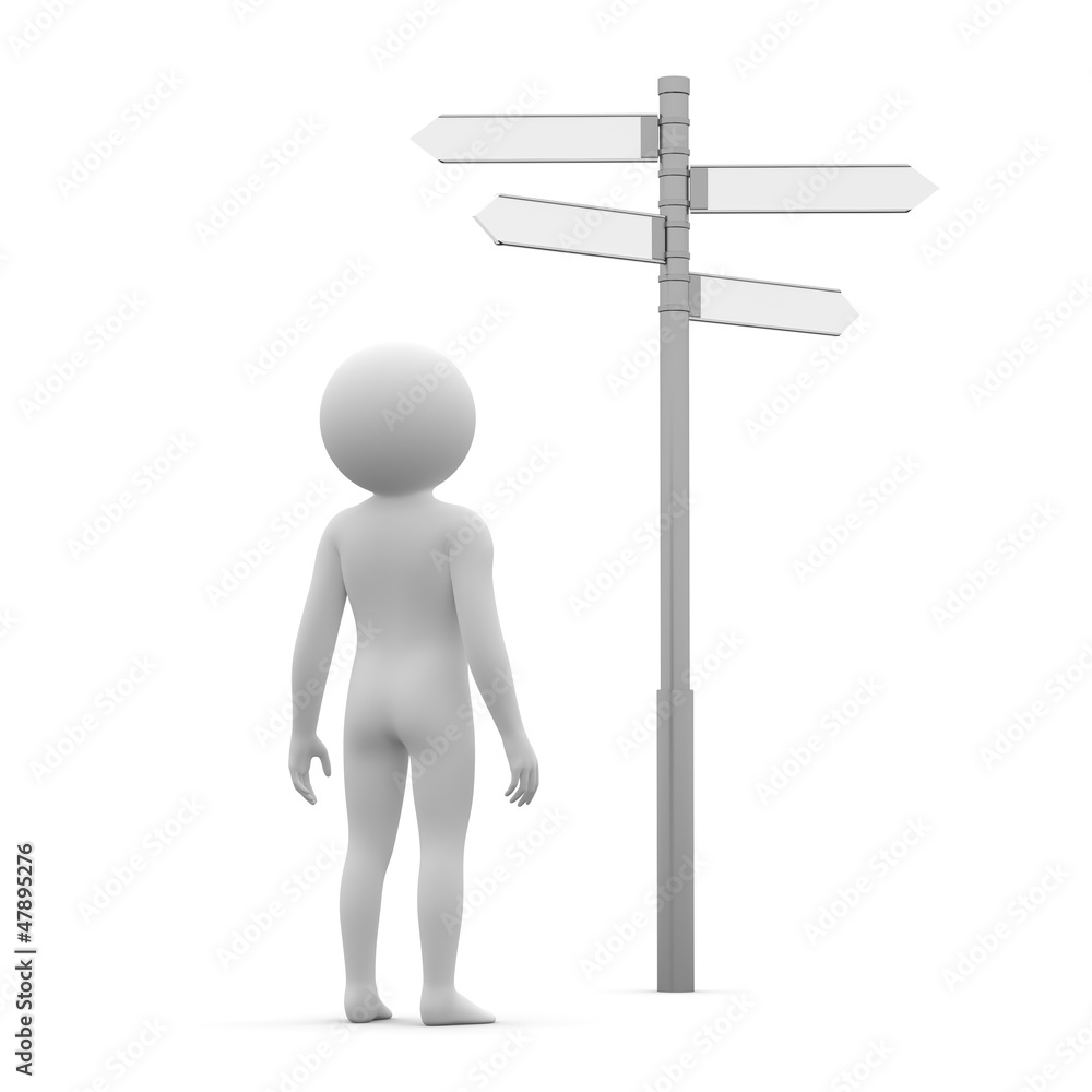 Poster 3d human - signboard – Wall Art | UkPosters