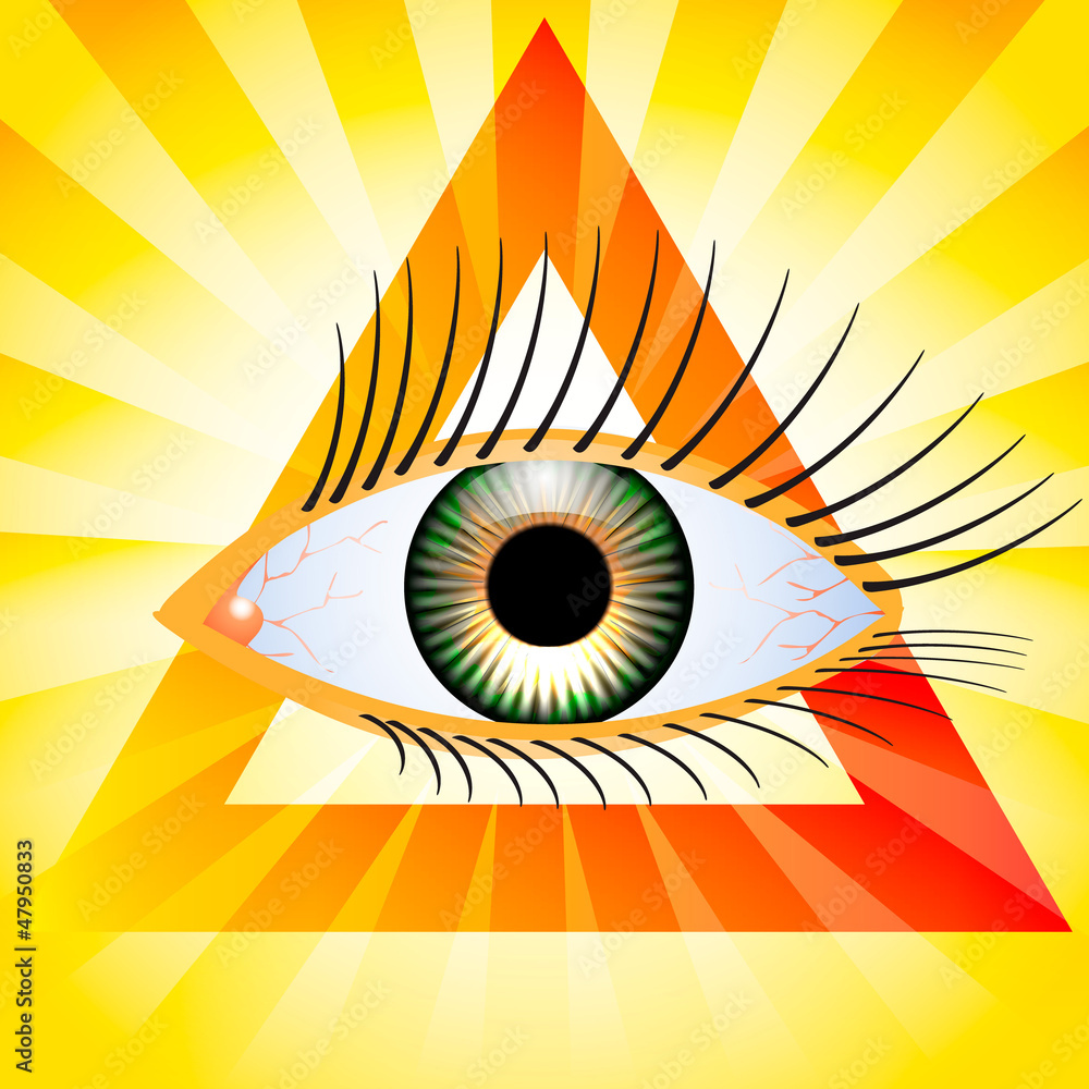 All seeing eye Stock Vector | Adobe Stock