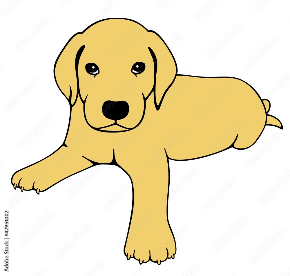 Yellow Lab Puppy Clip Art