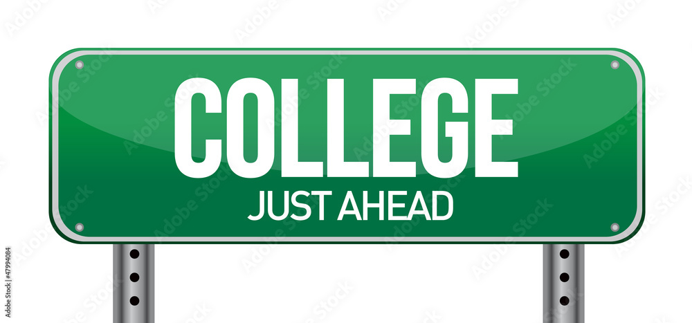 College Road Sign