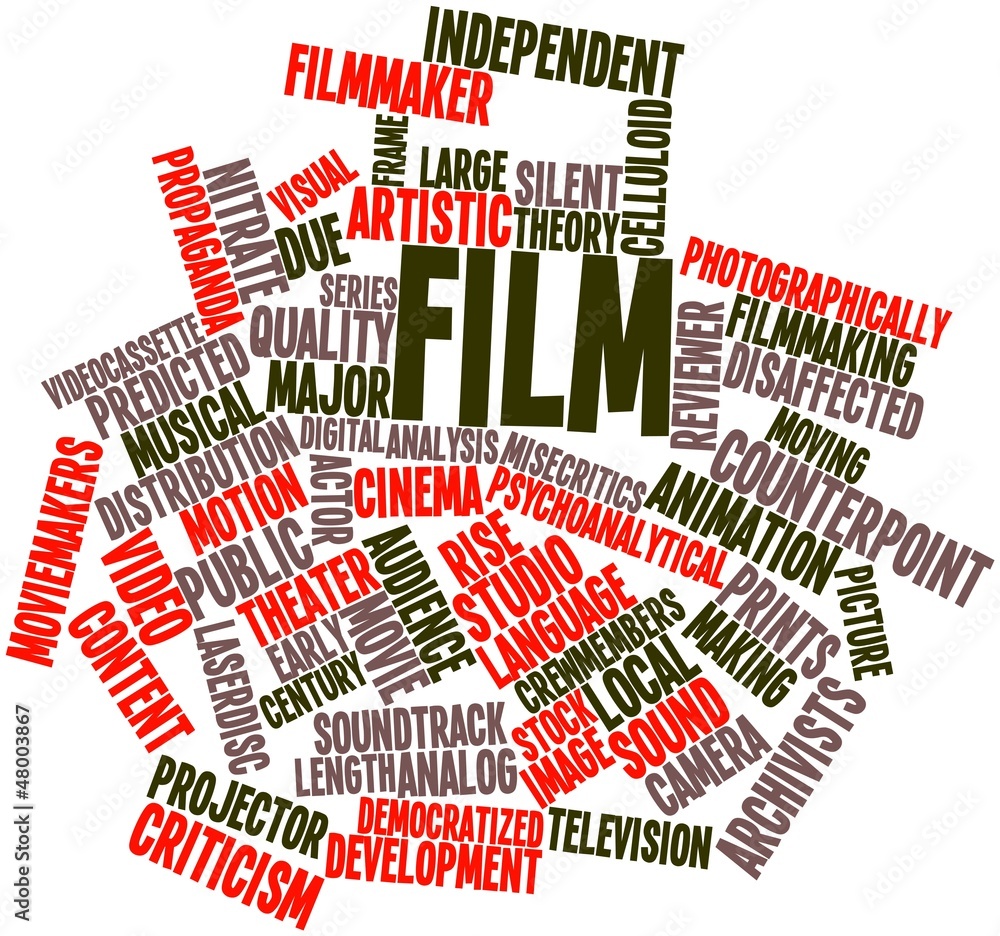 Word cloud for Film Stock Illustration | Adobe Stock