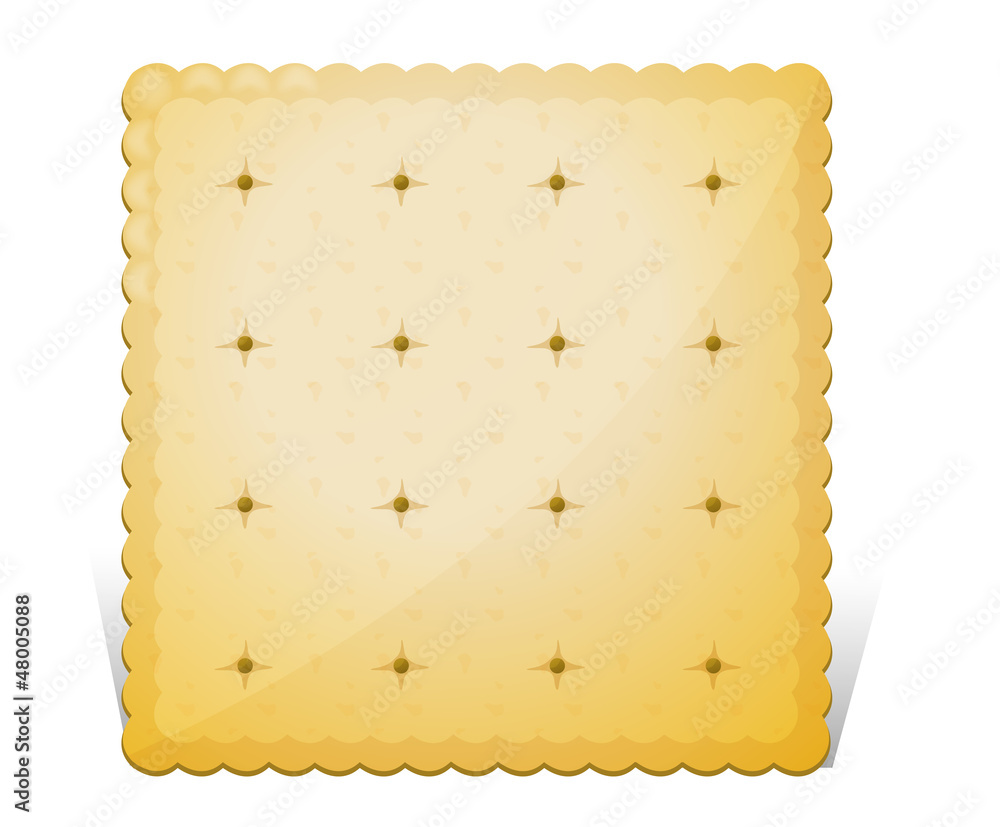 A biscuit Stock Vector | Adobe Stock
