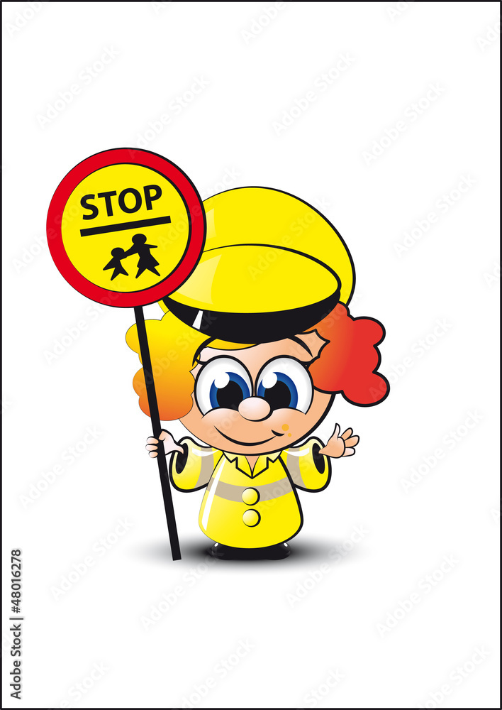 Clipart Lollipop Lady Sign