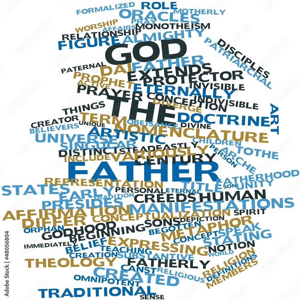 Word cloud for God the Father Stock Illustration | Adobe Stock