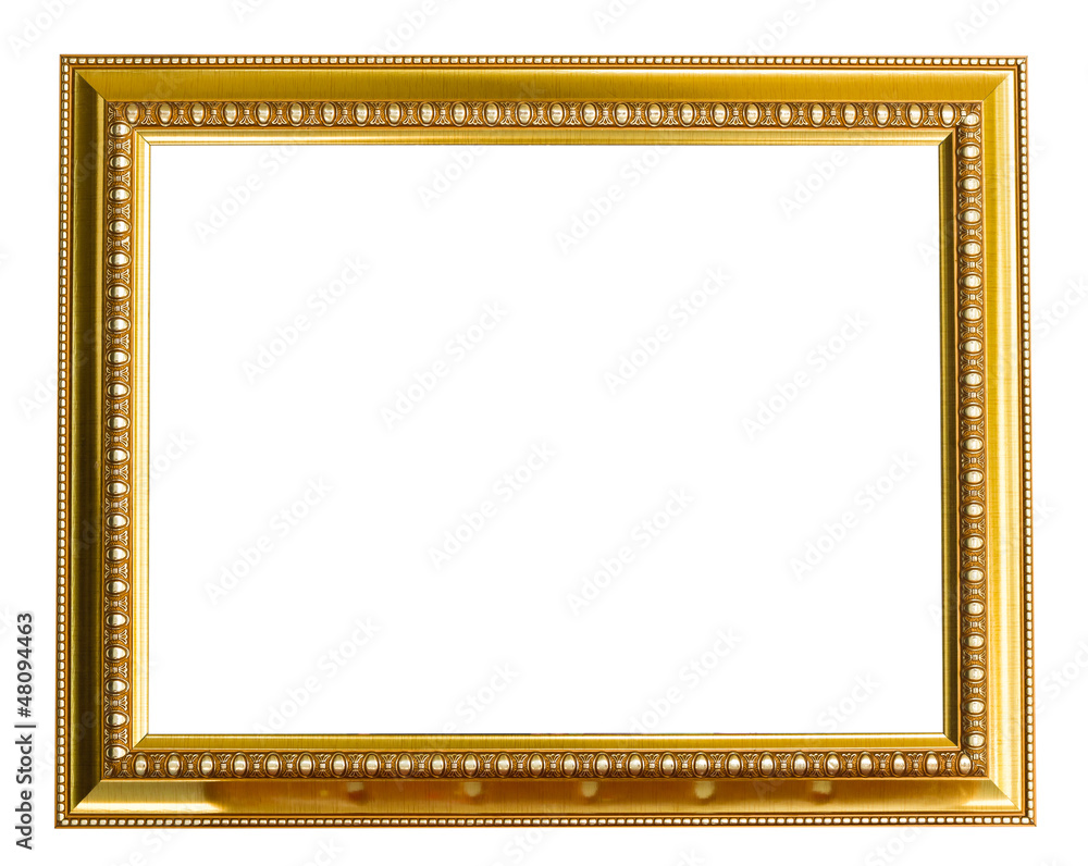 Picture gold frame . Stock Photo | Adobe Stock