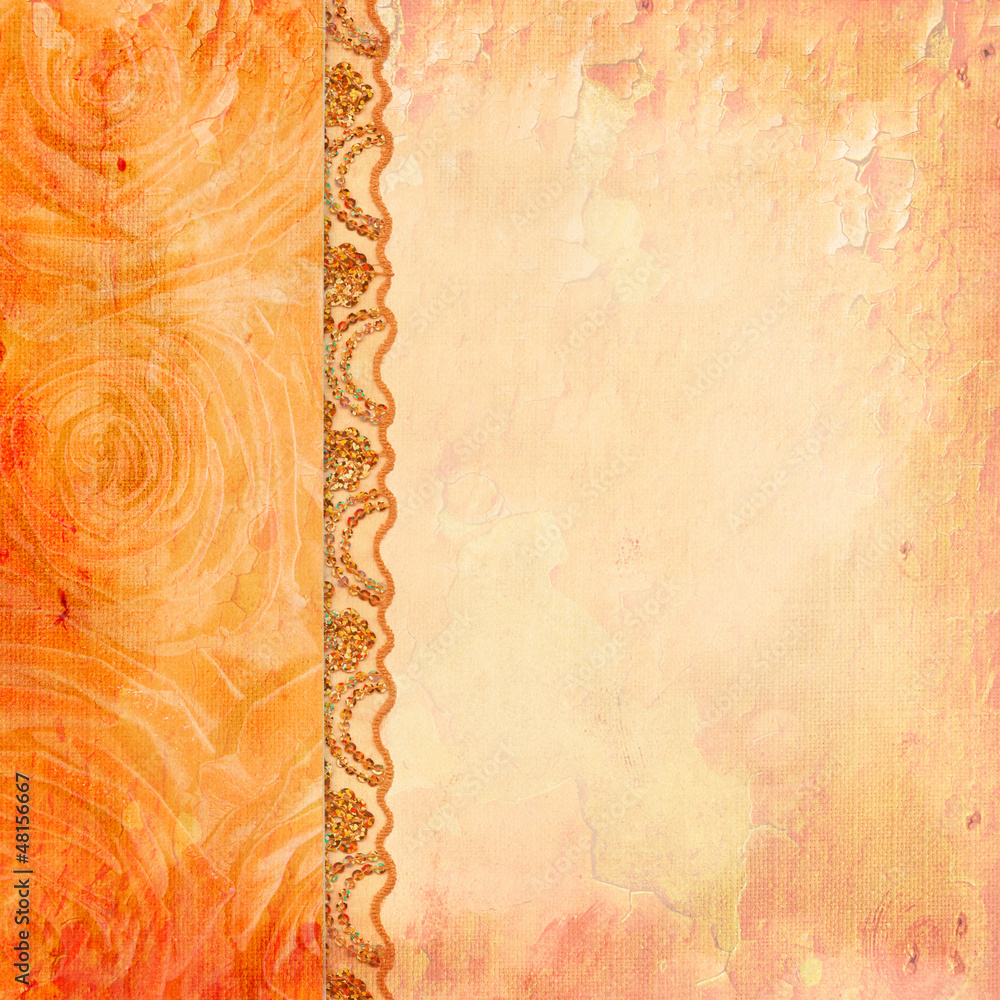 Border of roses and lace. Background for the photo book Stock ...