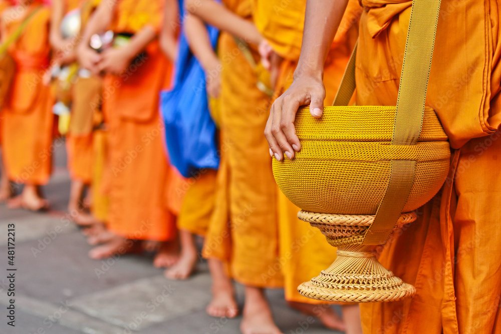Buddhist monks. Stock Photo | Adobe Stock
