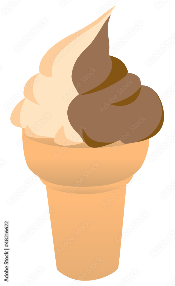 Softeis Stock-Vektorgrafik | Adobe Stock