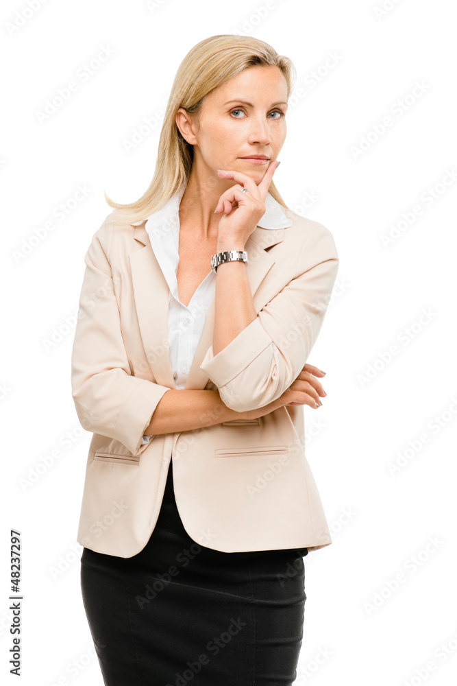 Business Woman Thinking