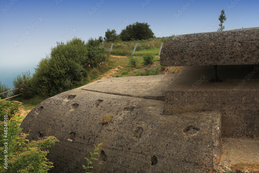 German bunker in Normandy from the Second World War Stock Photo | Adobe ...