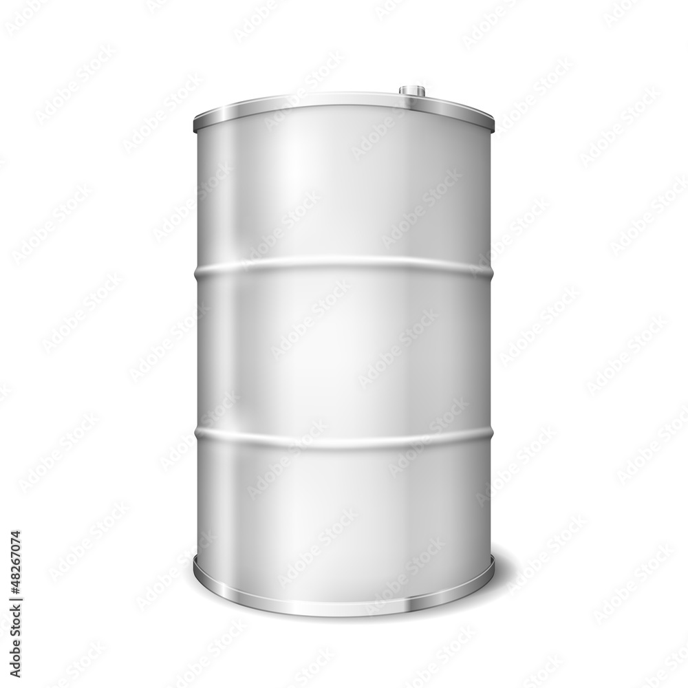 Metal Barrel Stock Vector | Adobe Stock