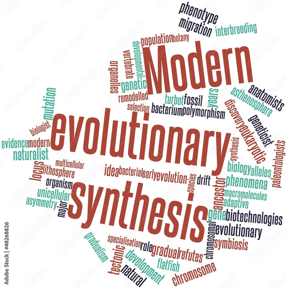 Word cloud for Modern evolutionary synthesis Stock Illustration | Adobe ...