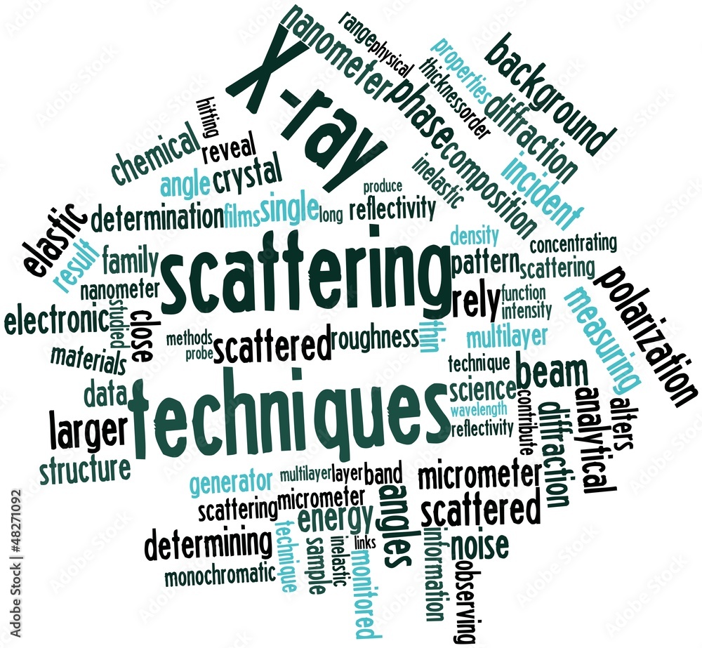 Word cloud for X-ray scattering techniques Stock Illustration | Adobe Stock
