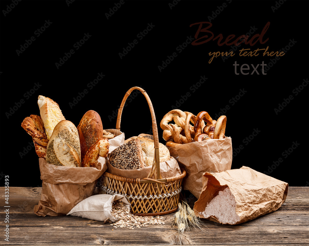 Bread still life Stock Photo | Adobe Stock