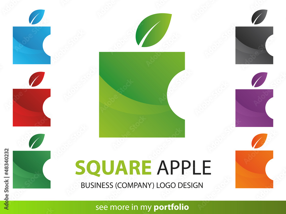 Square Apple Logo