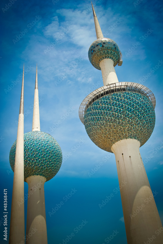 Kuwait Towers, City of Kuwait Stock Photo | Adobe Stock