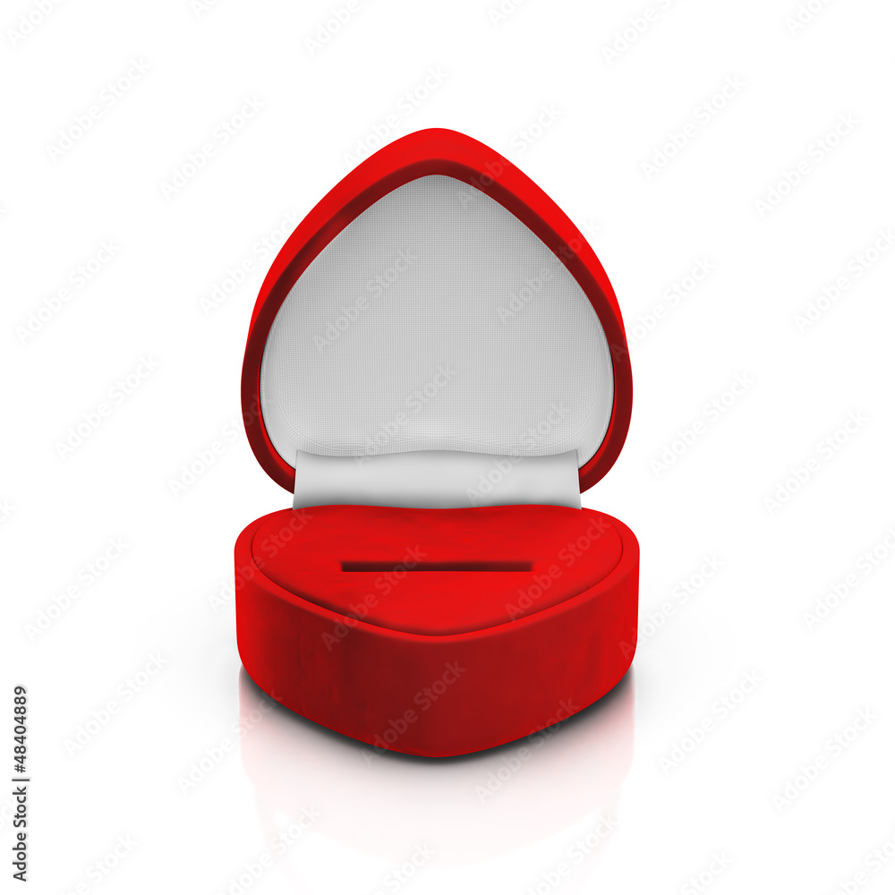 Isolated empty red ring box on white background Stock Illustration ...