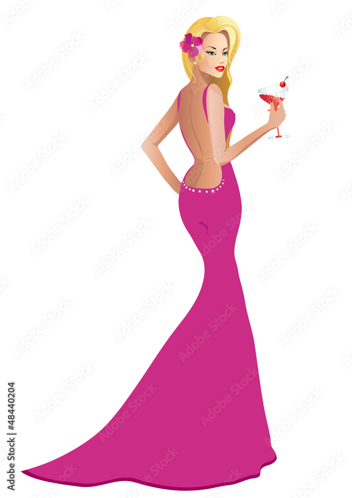 beautiful woman vector Stock Vector | Adobe Stock