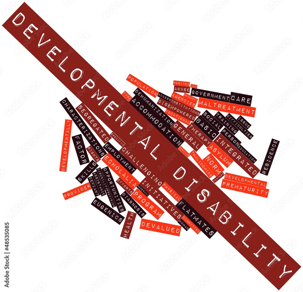 Word cloud for Developmental disability Stock Illustration | Adobe Stock