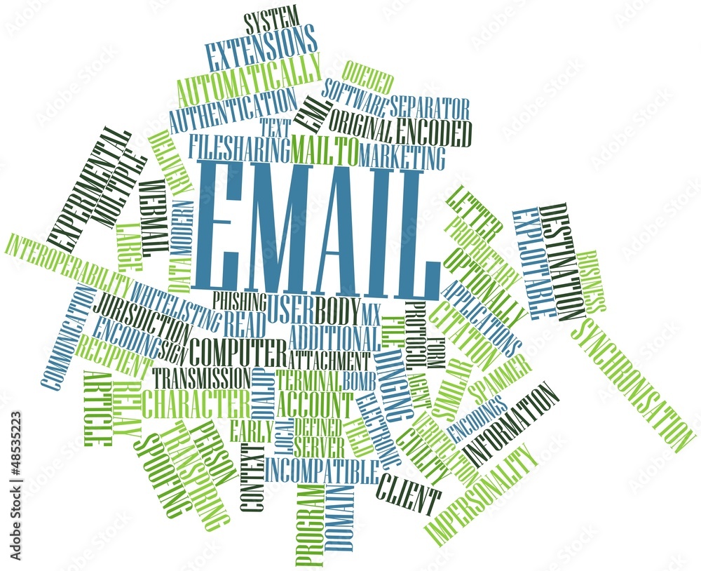 Word cloud for Email Stock Illustration | Adobe Stock