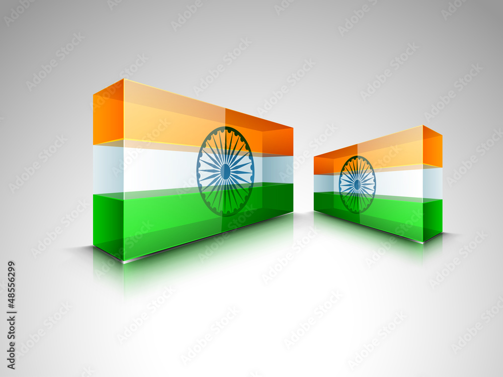 Presentation of Indian National Flag. EPS 10. Stock Vector | Adobe Stock