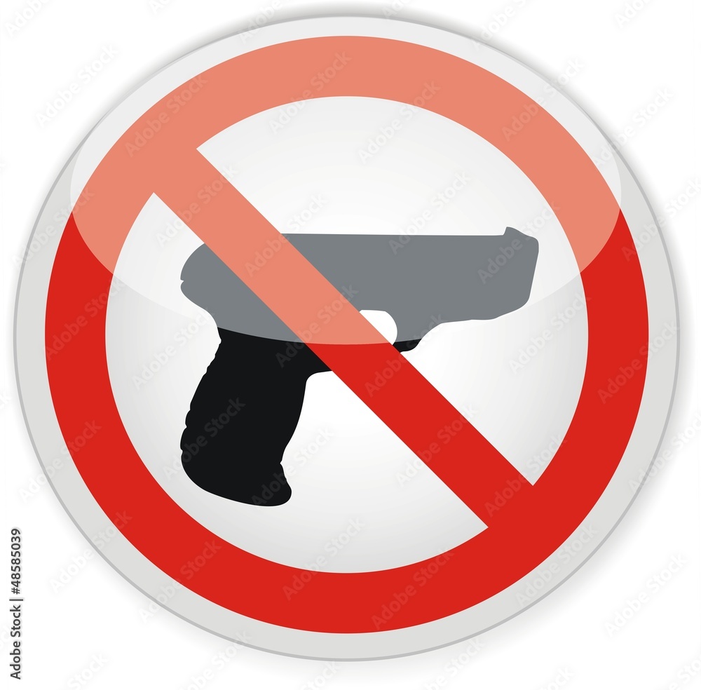 panneau interdiction armes Stock Vector | Adobe Stock