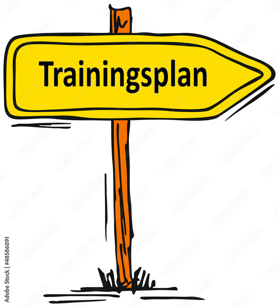 Trainingsplan... Stock-Illustration | Adobe Stock