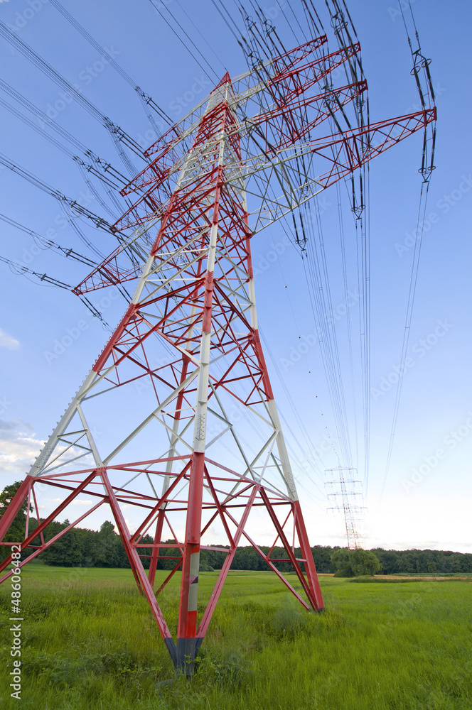 Strommast Stock Photo | Adobe Stock