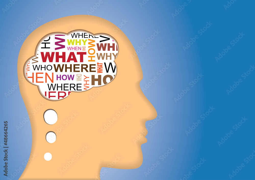 Thinking questions - Why, How, When, Where, who, Why Stock Vector ...