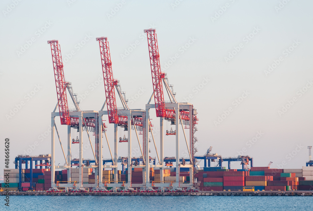 container terminal Stock Photo | Adobe Stock