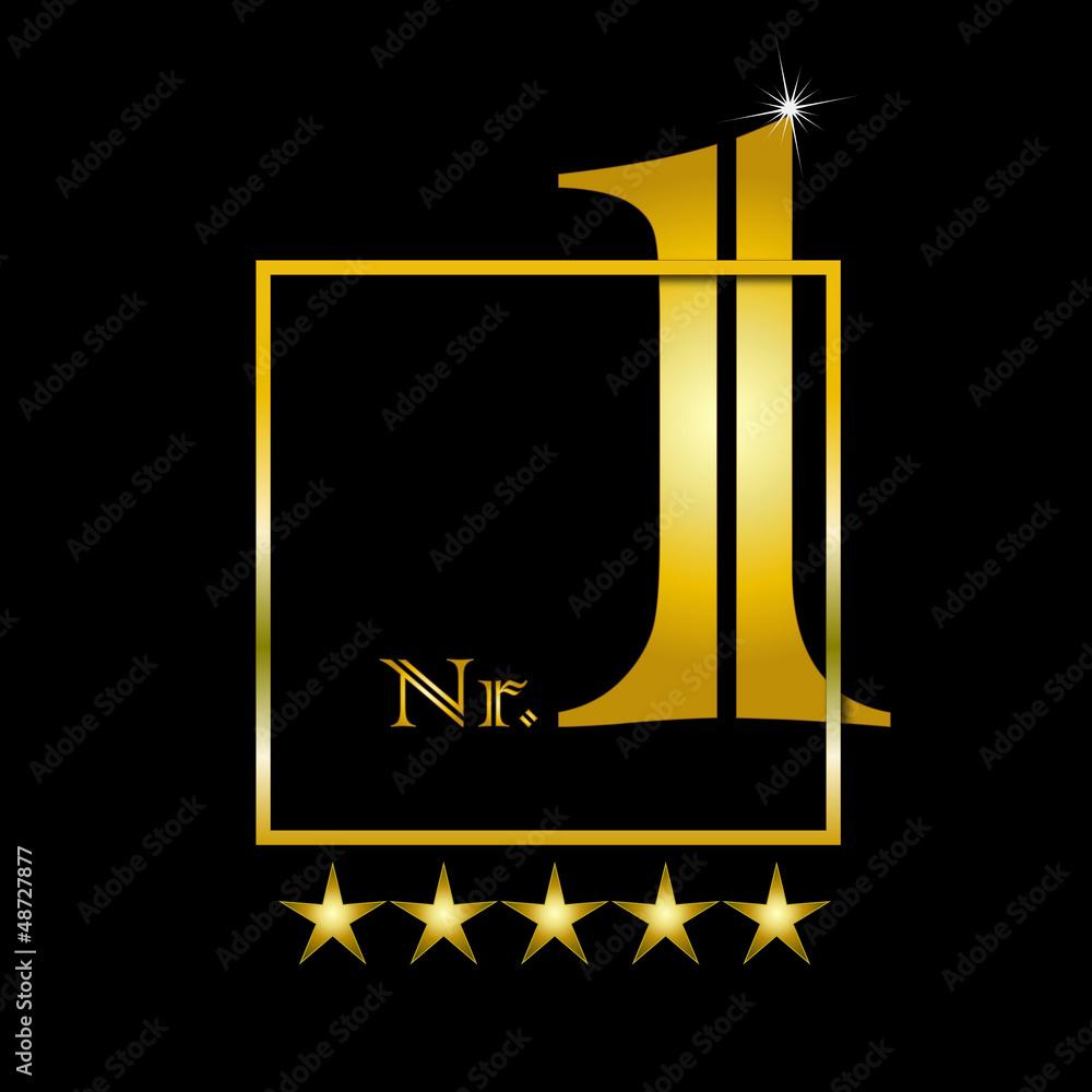 Logo Nr 1 Stock Vector | Adobe Stock